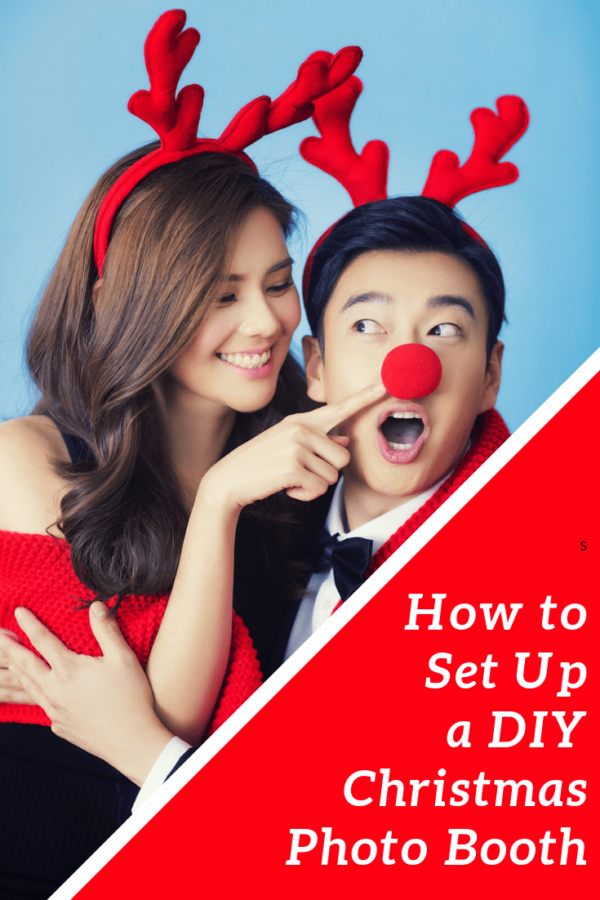 How to Set Up a DIY Christmas Photo Booth - Ice Cream n Sticky Fingers