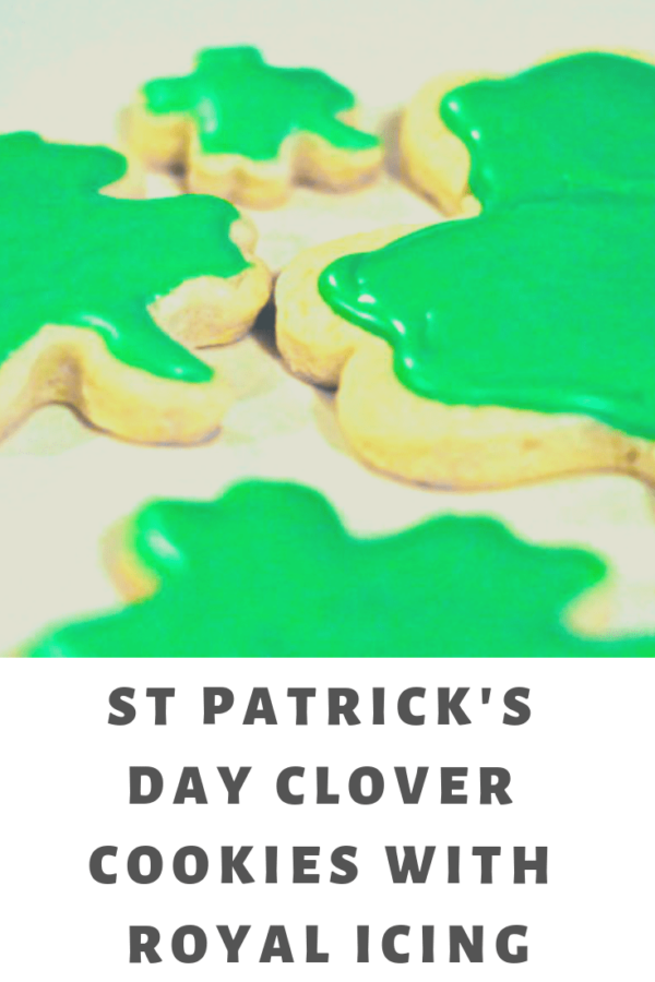 St Patrick's Day Clover Cookies with Royal Icing - Ice Cream n Sticky ...