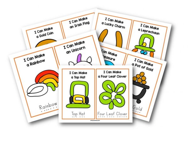 Preschool St. Patrick's Day Play Dough Mats - Ice Cream n Sticky Fingers