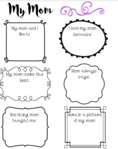 All About Mom Free Printable Mother's Day Card - Ice Cream n Sticky Fingers