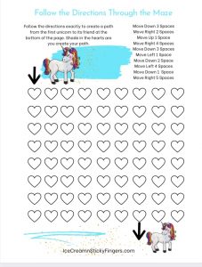 Free Unicorn Activity Sheets - Ice Cream n Sticky Fingers