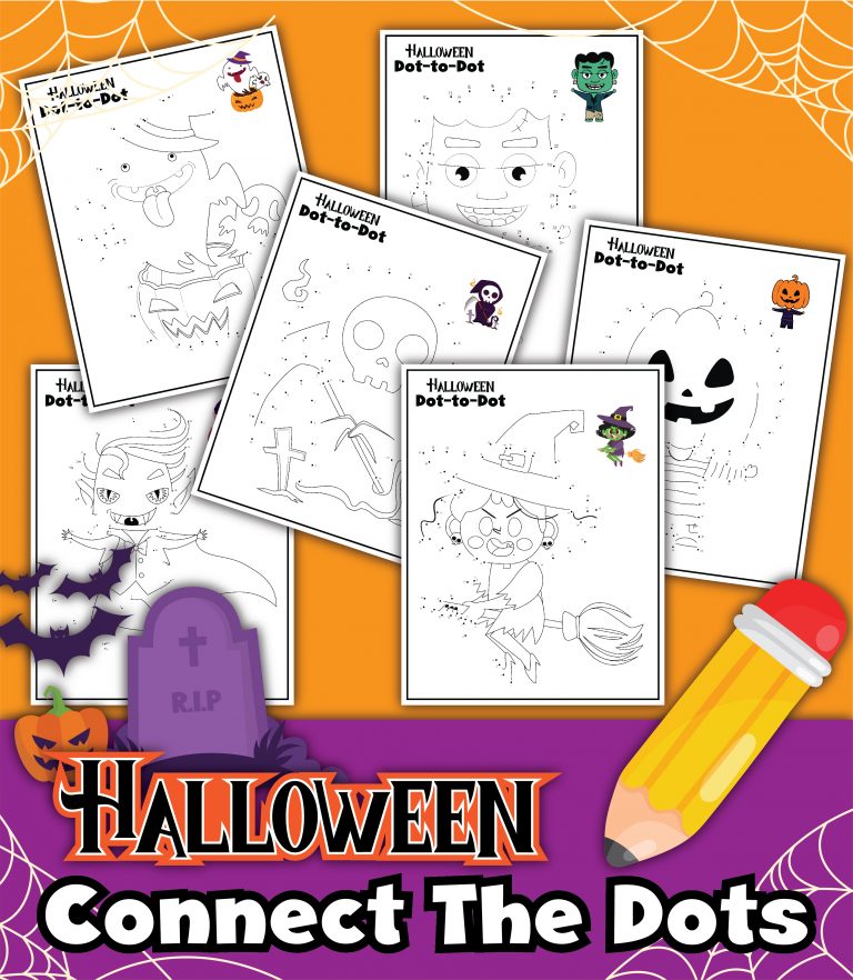 Free Halloween Dot to Dot Activity Sheets - Ice Cream n Sticky Fingers