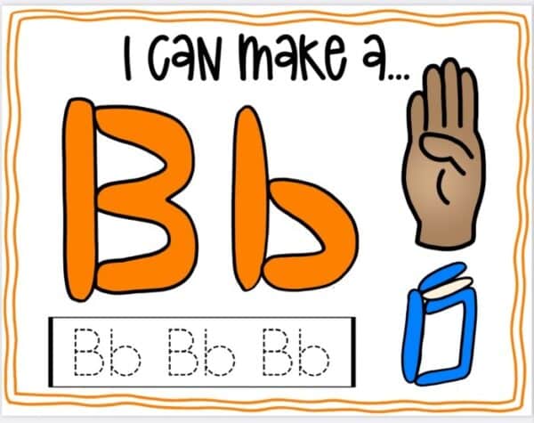 Free ASL Alphabet Play Dough Mats - Ice Cream n Sticky Fingers