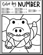 Letter A Color By Number Coloring Sheets - Ice Cream n Sticky Fingers
