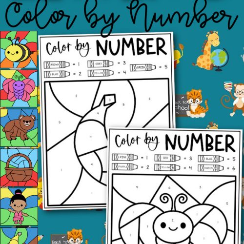 Letter S Color By Number Coloring Sheets - Ice Cream n Sticky Fingers