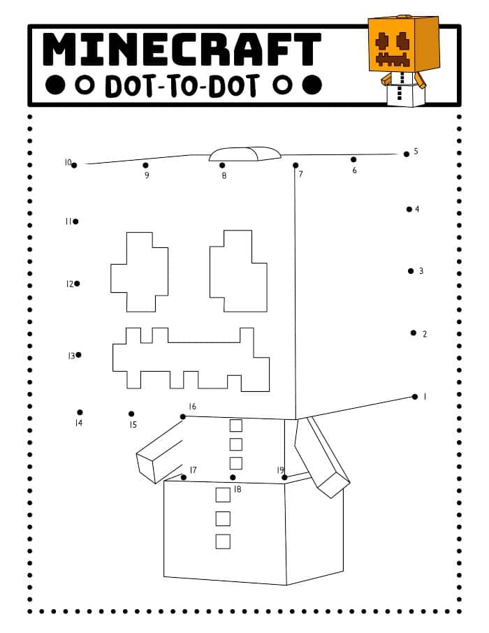 Free Minecraft Dot To Dot Printables Ice Cream N Sticky Fingers Free Minecraft Dot To Dot Printables Ice Cream N Sticky Fingers