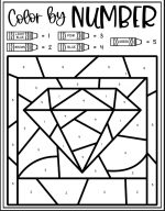 Letter D Color by Number Coloring Sheets - Ice Cream n Sticky Fingers