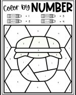 Letter H Color by Number Coloring Sheets - Ice Cream n Sticky Fingers