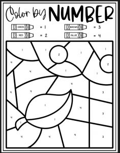 Letter L Color by Number Coloring Sheets - Ice Cream n Sticky Fingers