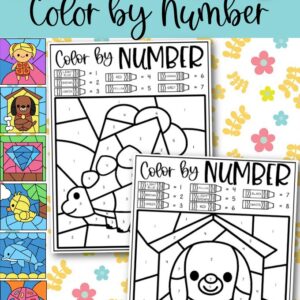 Letter I Color By Number Coloring Sheets - Ice Cream n Sticky Fingers