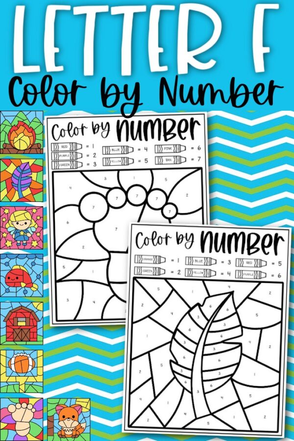 Letter I Color By Number Coloring Sheets