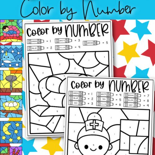 Letter B Color By Number Coloring Sheets - Ice Cream n Sticky Fingers
