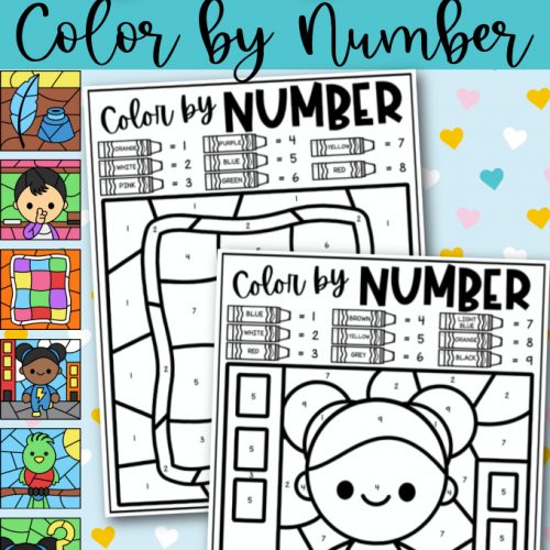 Letter B Color By Number Coloring Sheets - Ice Cream n Sticky Fingers