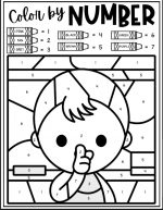 Letter Q Color By Number Coloring Sheets - Ice Cream n Sticky Fingers