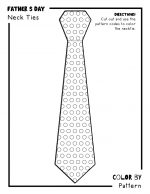 Father's Day Necktie Color by Pattern - Ice Cream n Sticky Fingers