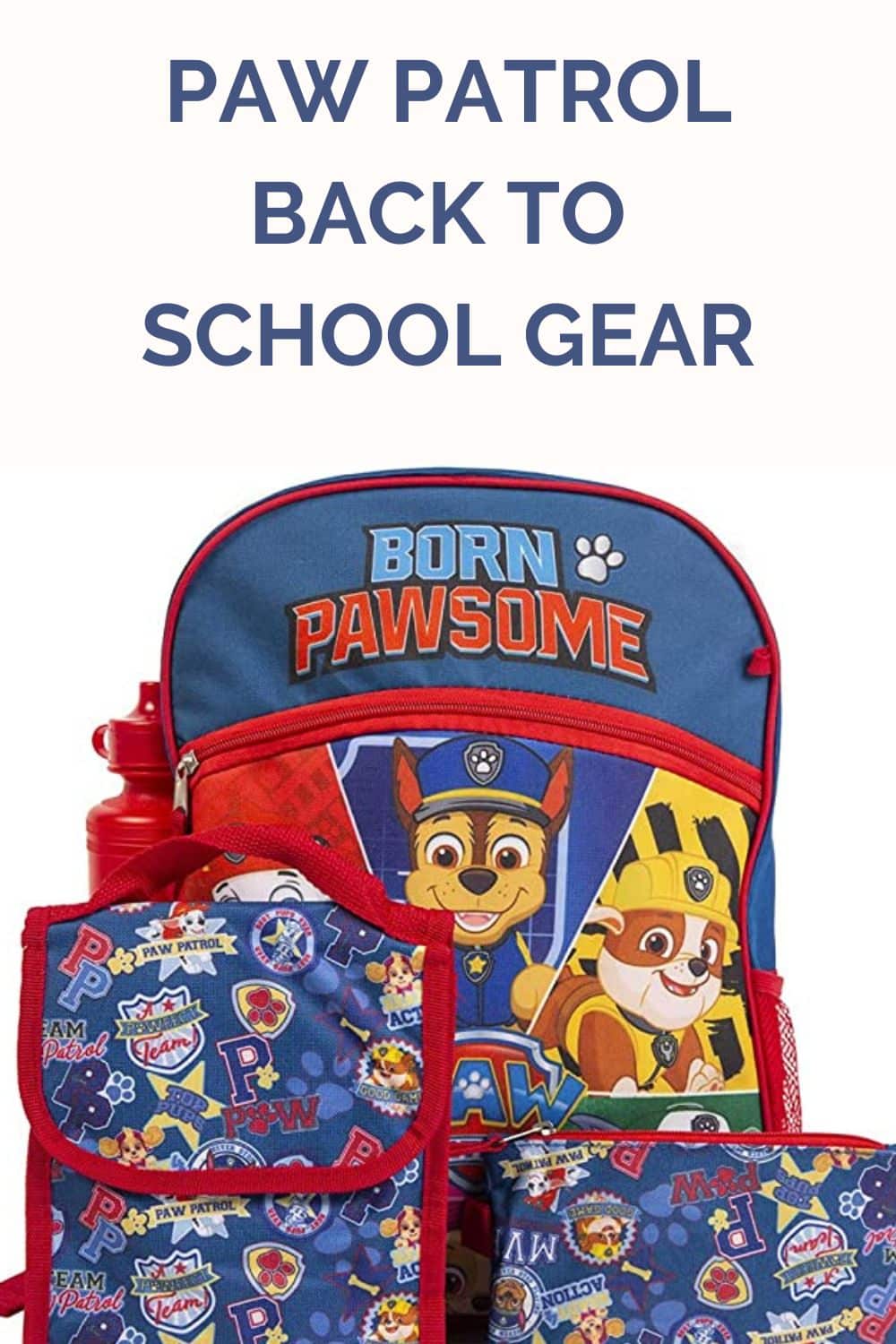 Paw Patrol Back to School Gear - Ice Cream n Sticky Fingers