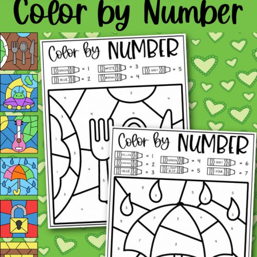 Letter R Color By Number Coloring Sheets - Ice Cream n Sticky Fingers