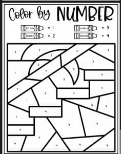 Letter U Color by Number Coloring Sheets - Ice Cream n Sticky Fingers