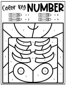 Letter X Color by Number Coloring Sheets - Ice Cream n Sticky Fingers