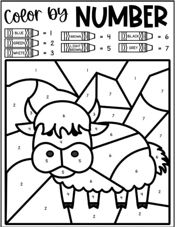 Letter Y Color by Number Coloring Sheets - Ice Cream n Sticky Fingers