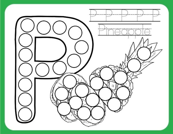 Do A Dot Alphabet Worksheets - Ice Cream n Sticky Fingers