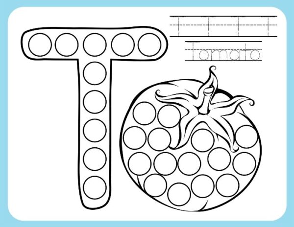 Do A Dot Alphabet Worksheets - Ice Cream n Sticky Fingers