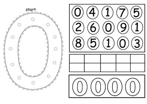 0-9 Number Lacing Cards - Ice Cream n Sticky Fingers