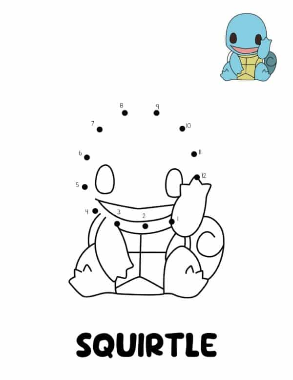 Free Pokemon Dot to Dot Printables - Ice Cream n Sticky Fingers