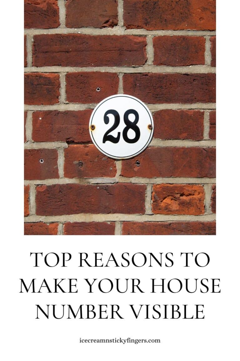 Top Reasons to Make Your House Number Visible - Ice Cream n Sticky Fingers