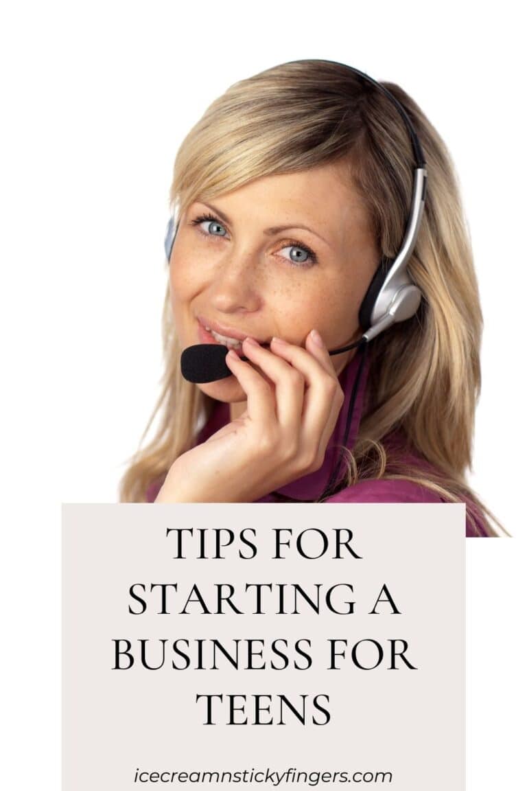 Tips for Starting a Business for Teens - Ice Cream n Sticky Fingers