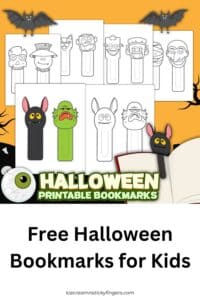 Free Halloween Bookmarks for Kids - Ice Cream n Sticky Fingers