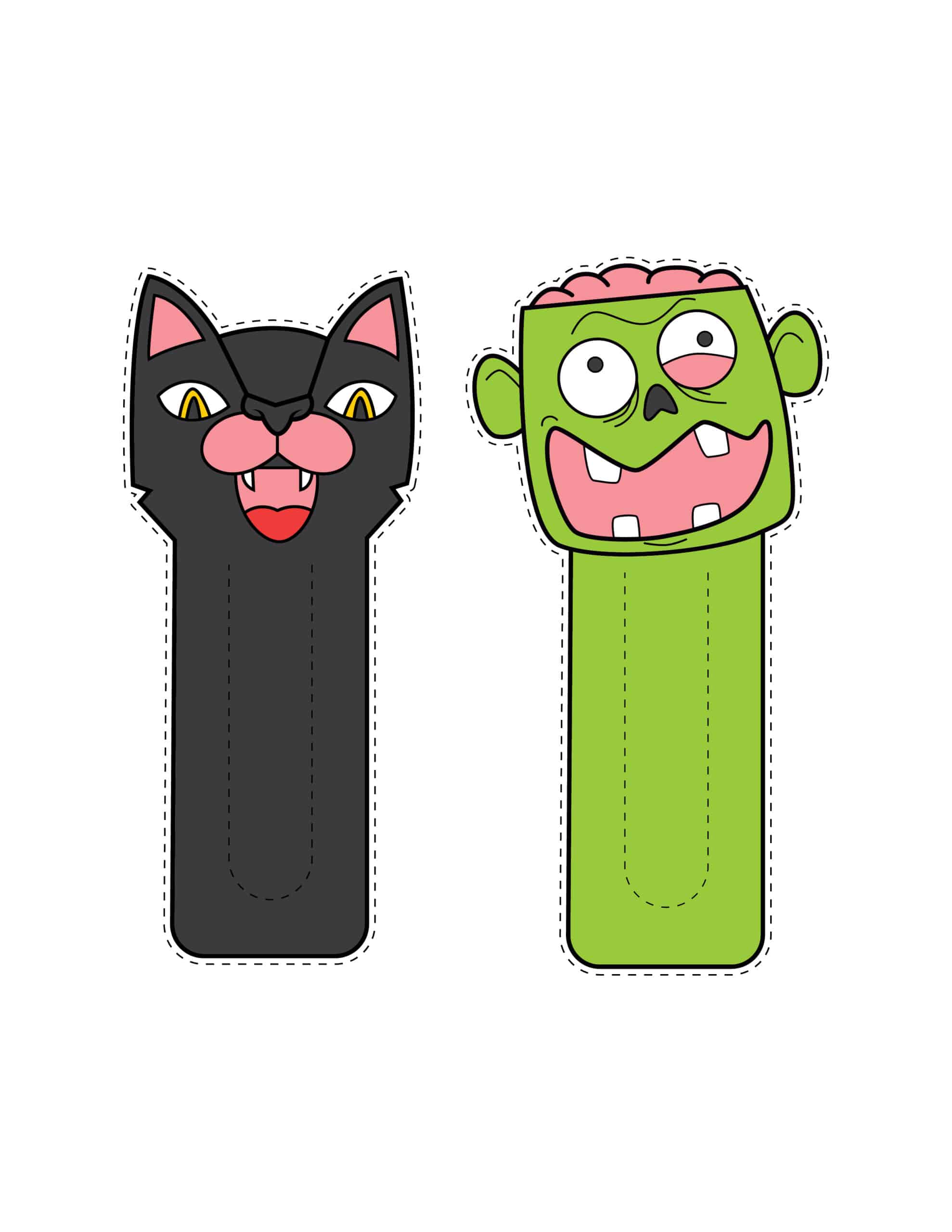 Free Halloween Bookmarks for Kids - Ice Cream n Sticky Fingers