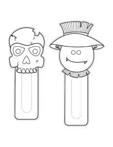 Free Halloween Bookmarks for Kids - Ice Cream n Sticky Fingers