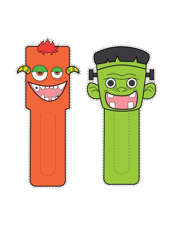 Free Halloween Bookmarks for Kids - Ice Cream n Sticky Fingers