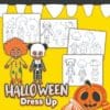 Halloween Dress-Up Paper Dolls Printable - Ice Cream n Sticky Fingers