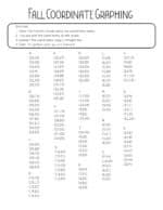 Fall Coordinate Graphing Activities for Kids - Ice Cream n Sticky Fingers