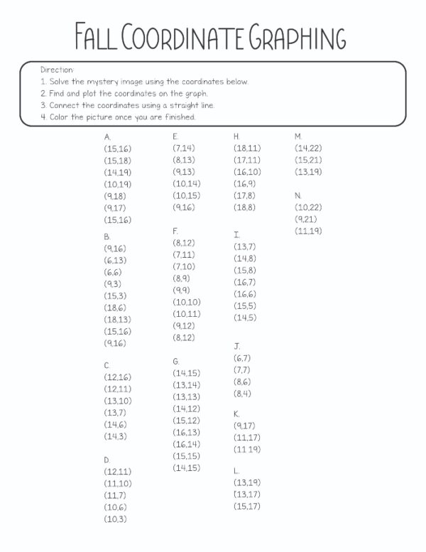 Fall Coordinate Graphing Activities for Kids - Ice Cream n Sticky Fingers