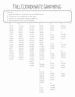 Fall Coordinate Graphing Activities for Kids - Ice Cream n Sticky Fingers