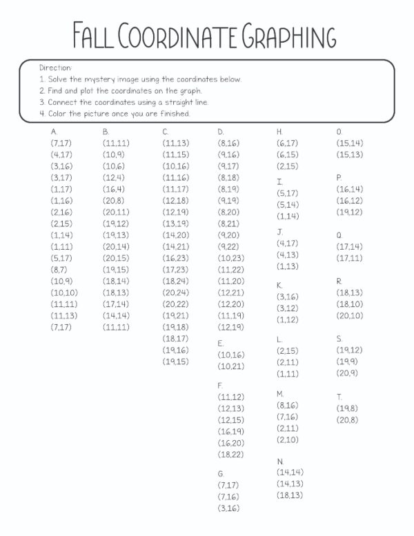 Fall Coordinate Graphing Activities for Kids - Ice Cream n Sticky Fingers