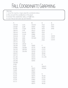 Fall Coordinate Graphing Activities for Kids - Ice Cream n Sticky Fingers