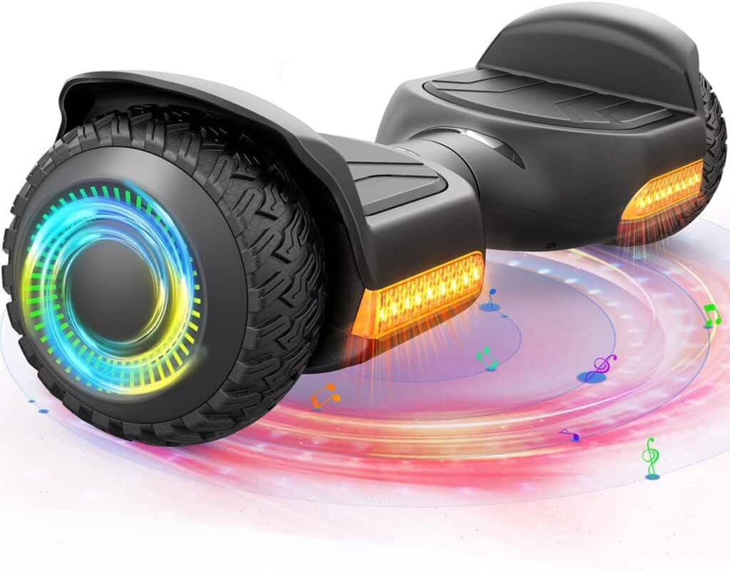 Gyroor Hoverboard New G13 All Terrain Hoverboard with LED Lights & 500W ...