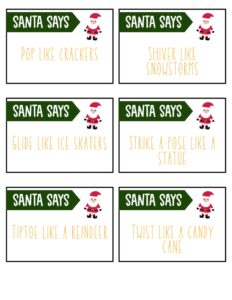 Santa Says Game for Kids - Ice Cream n Sticky Fingers