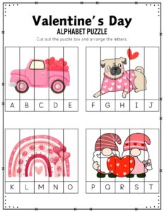Valentine's Day Preschool Activity Pack - Ice Cream n Sticky Fingers