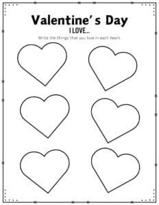 Valentine's Day Preschool Activity Pack - Ice Cream n Sticky Fingers
