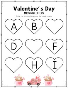 Valentine's Day Preschool Activity Pack - Ice Cream n Sticky Fingers