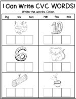 I Can Write CVC Words Worksheets - Ice Cream n Sticky Fingers