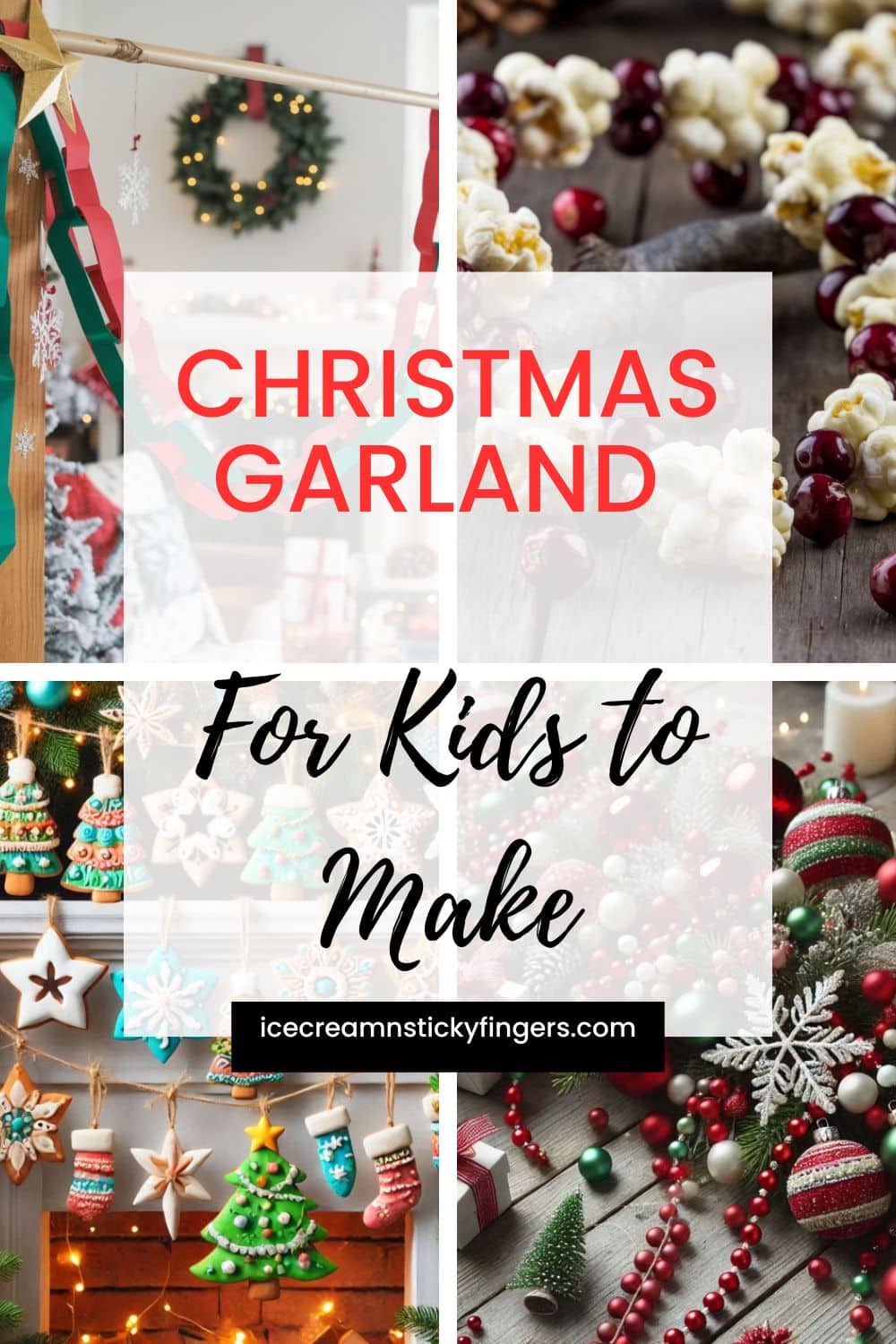 Christmas Garland For Kids to Make