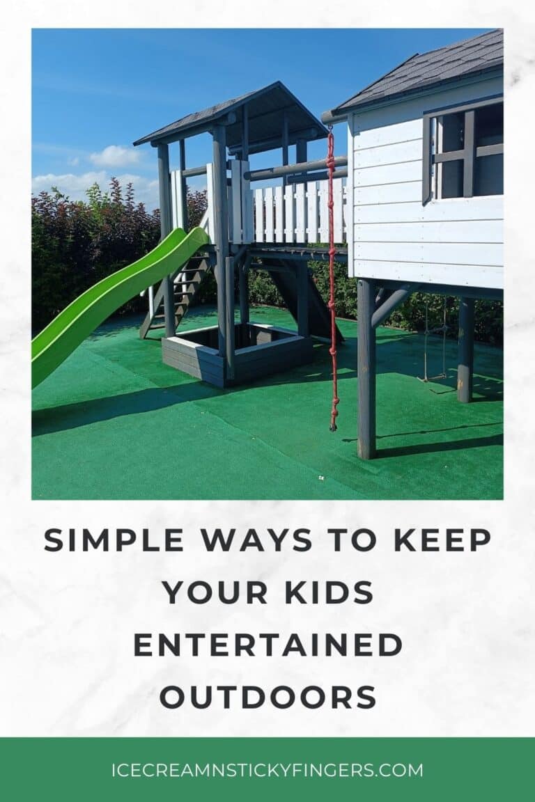 Simple Ways To Keep Your Kids Entertained Outdoors - Ice Cream n Sticky ...