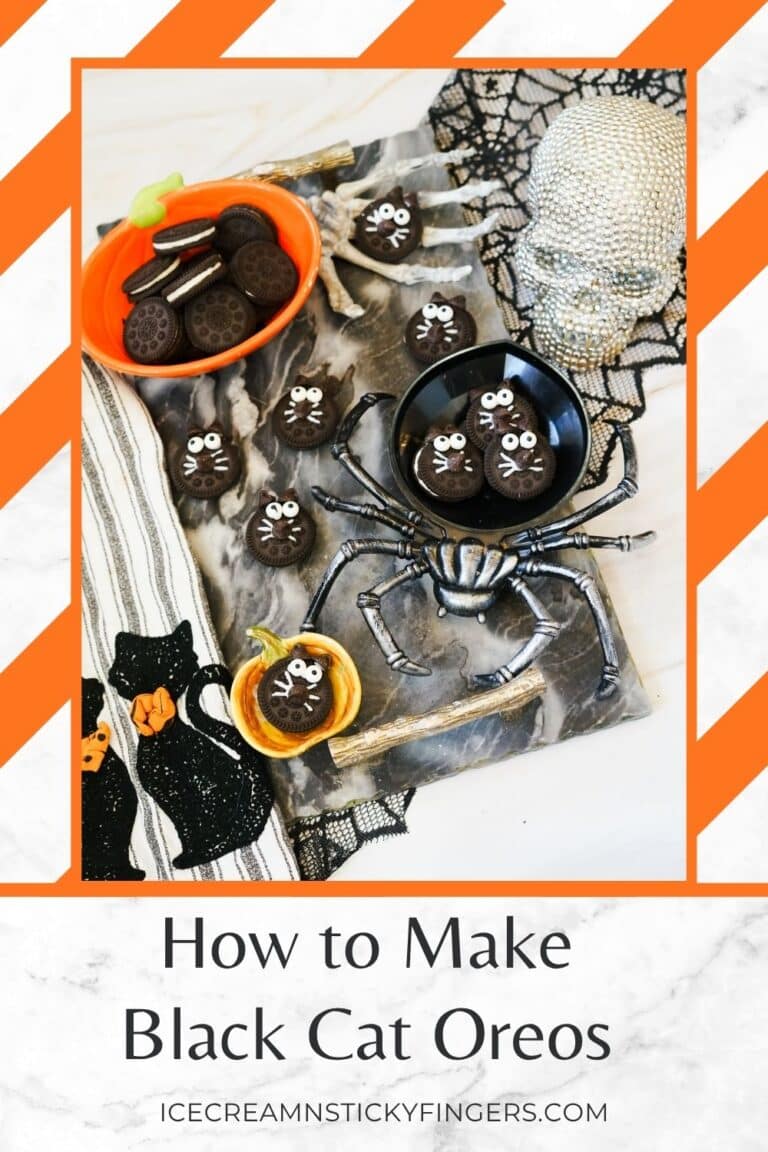How to Make Black Cat Oreos - Ice Cream n Sticky Fingers