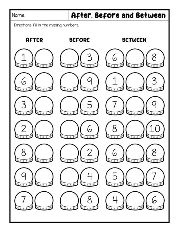 Christmas Math Activity Pack Numbers 1-10 - Ice Cream n Sticky Fingers